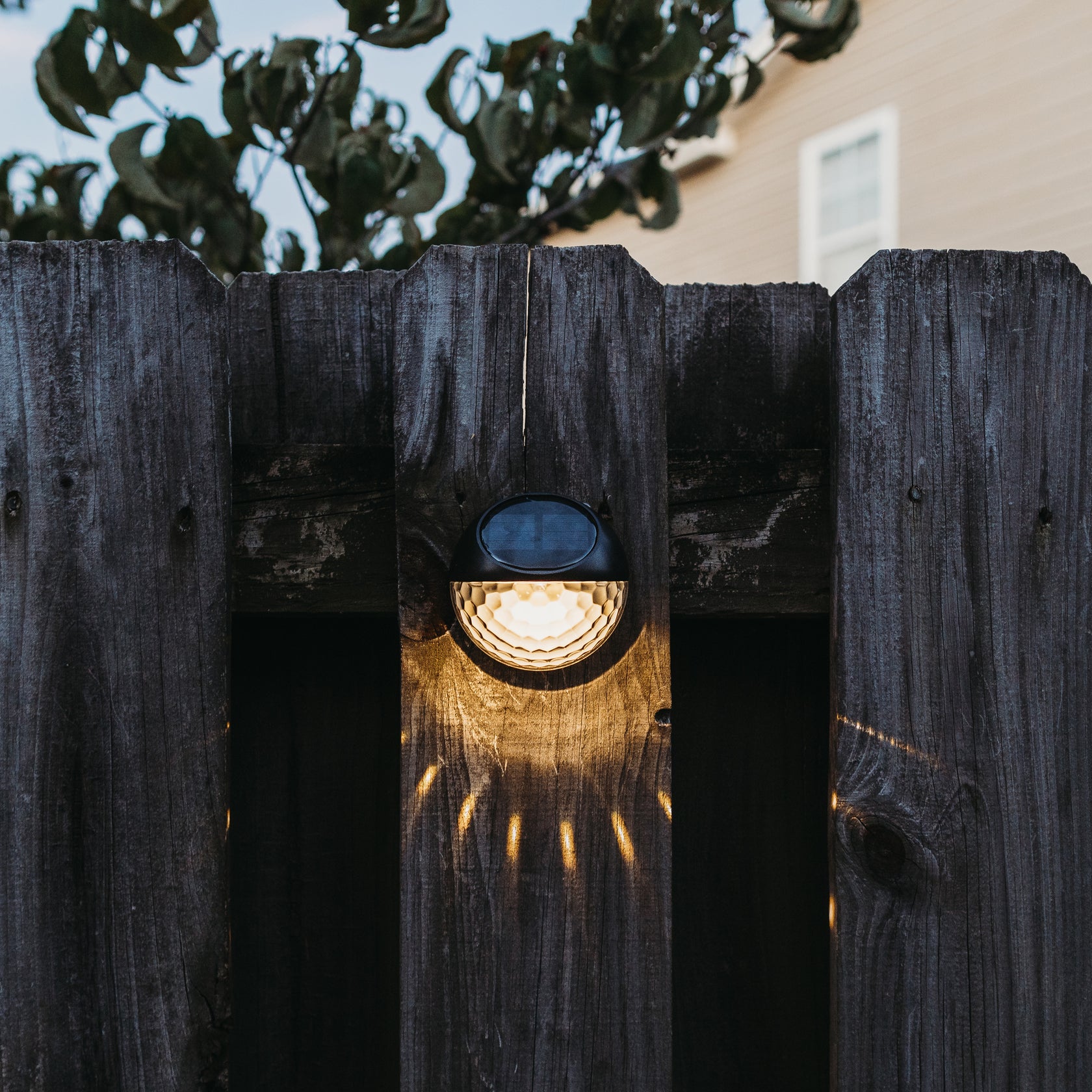Decorative Round Solar Wall Lights | 2 Pack FLAIR | Hoselink