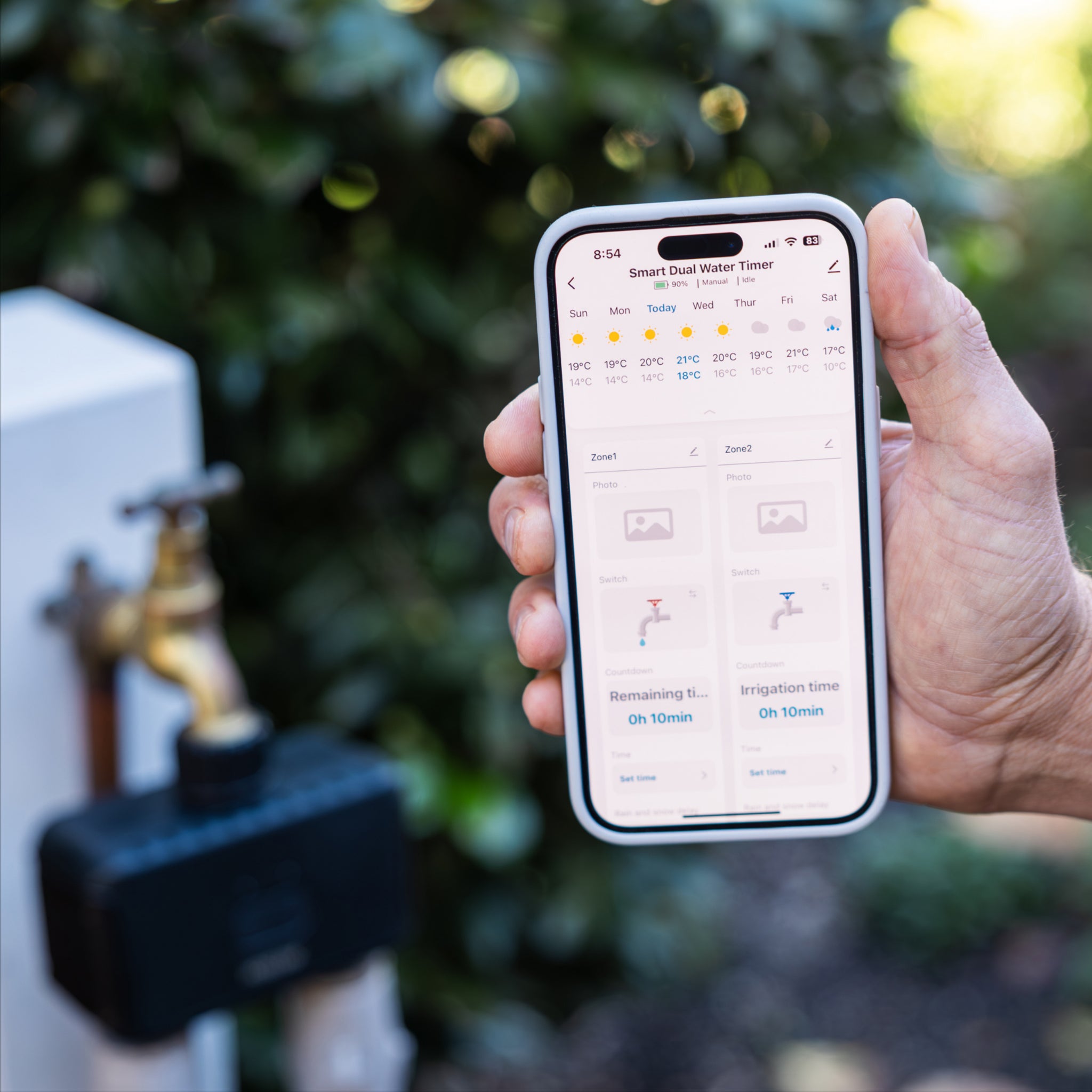 Dual Outlet Bluetooth Tap Timer | Hoselink