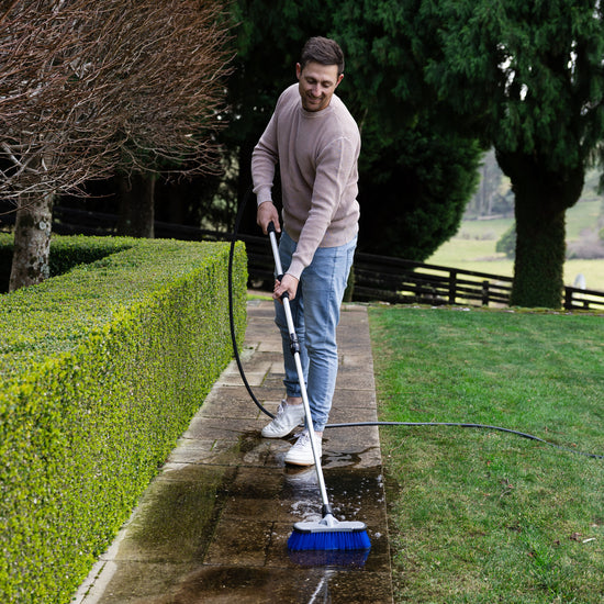 Outdoor Cleaning Brush Head | House Scrub | Firm Bristles – Hoselink