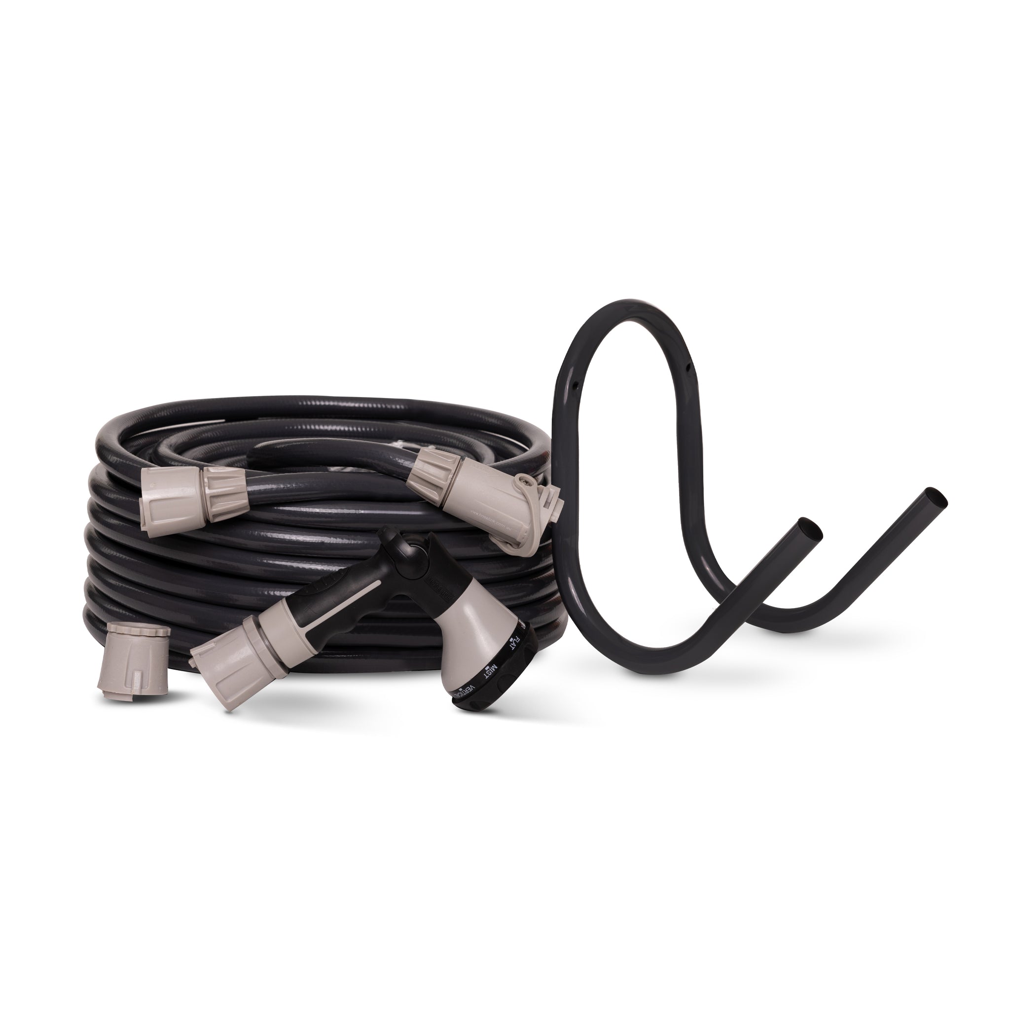 Garden Hose Hanger and Hose | Charcoal | Hoselink