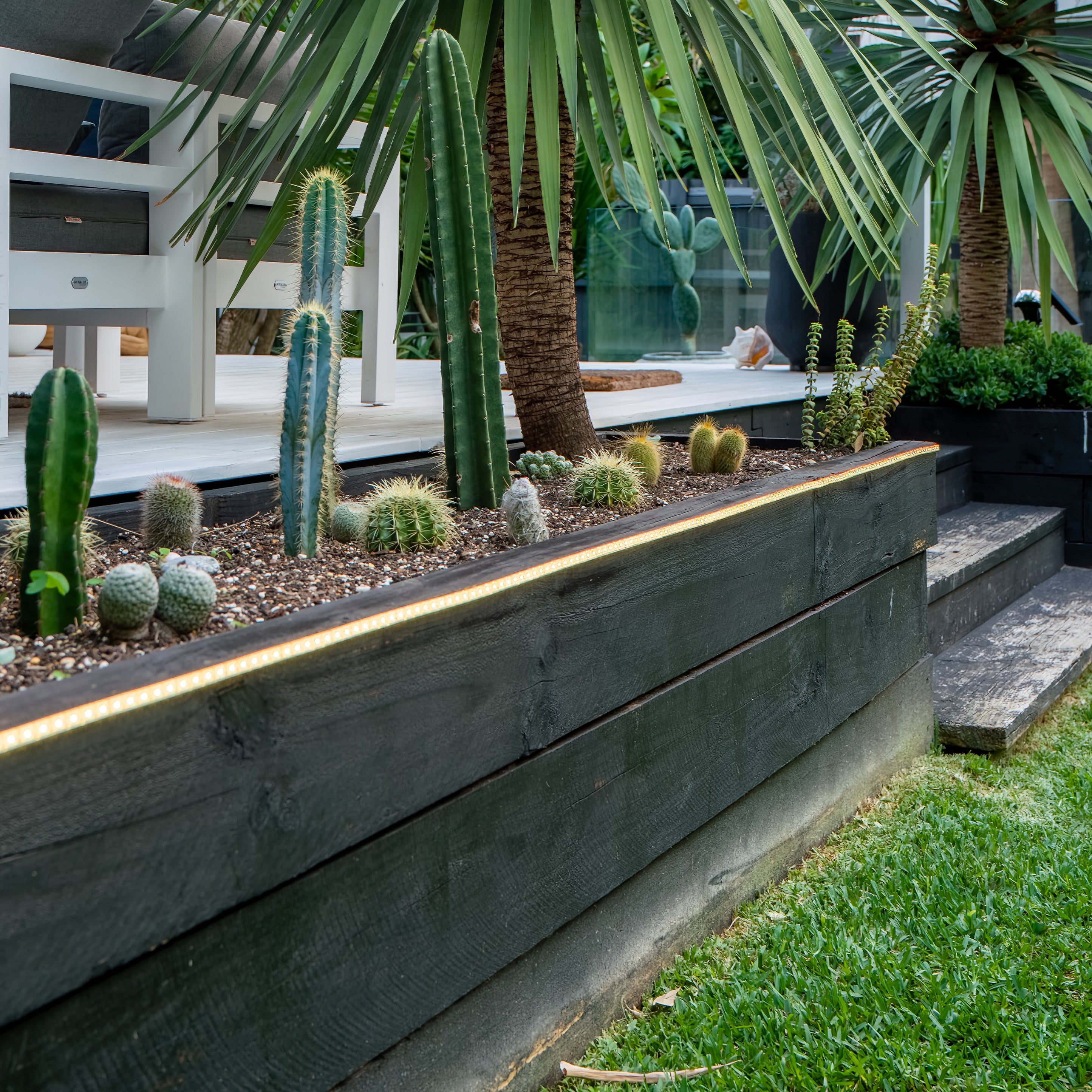Solar Outdoor LED Strip Lights | 4m Adhesive | Hoselink