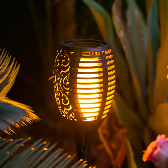 Solar Tiki Torches | LED Candles | 2 Pack – Hoselink