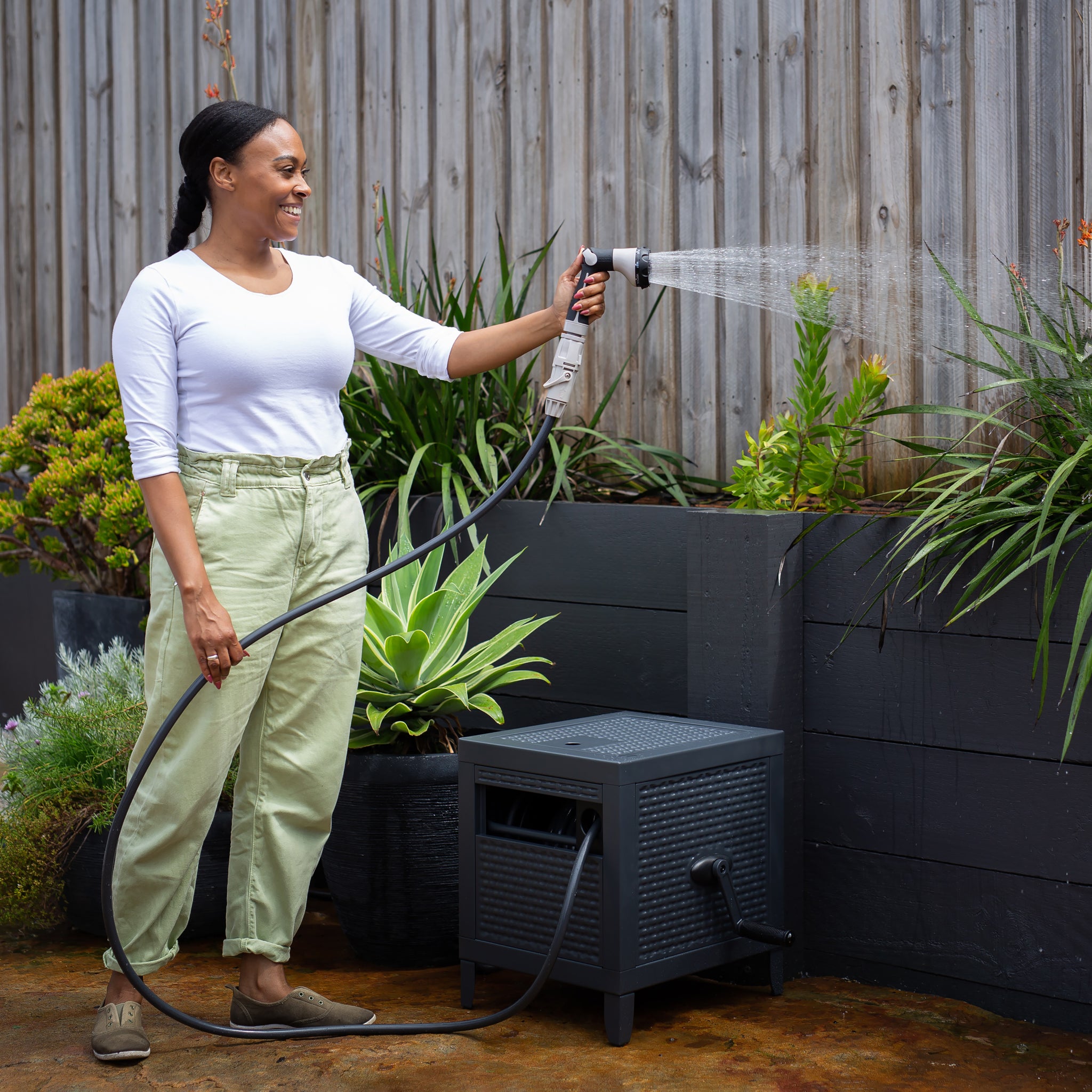 Metal Garden Hose Reel Box | Hoselink