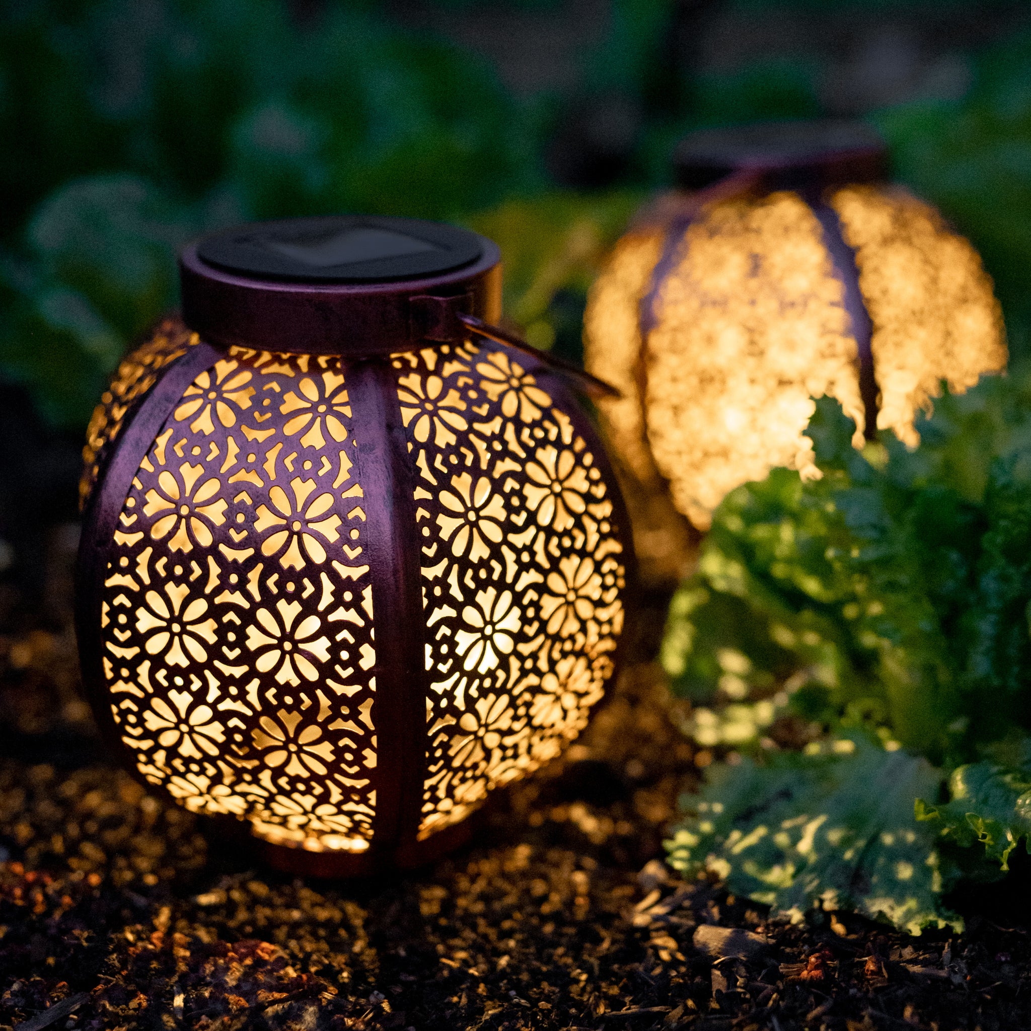 Moroccan Outdoor Solar Lights | Moroccan LED Solar Lantern – Hoselink