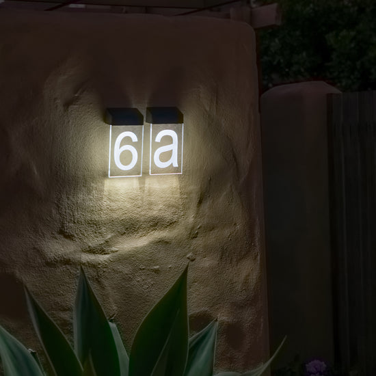 Solar House Numbers | LED Light | Multicolour – Hoselink